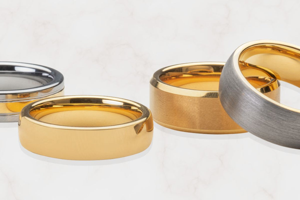 Get The Look Of Gold With These Tungsten Wedding Bands | Hitched